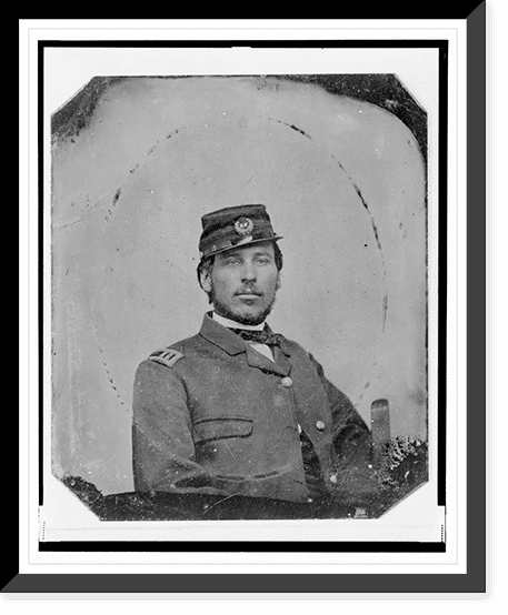 Historic Framed Print, [Unidentified Union officer, half-length ...