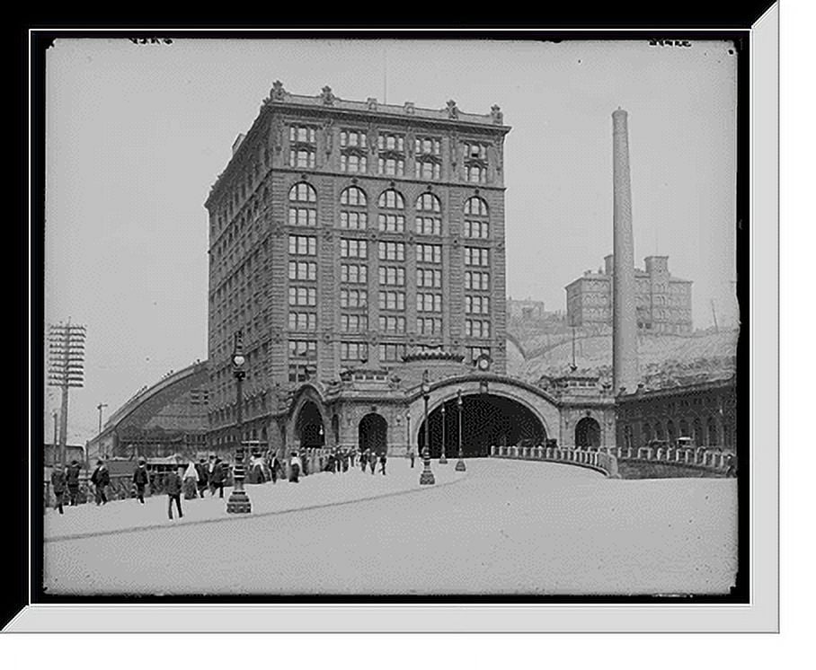 Historic Framed Print, [Union Station, Pittsburgh, Pa.], 17-7/8" x 21-7 ...