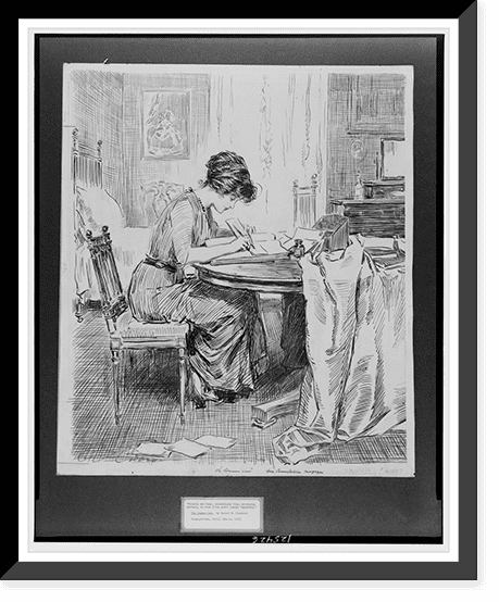 Historic Framed Print, Valerie was busy, exceedingly busy, arranging ...