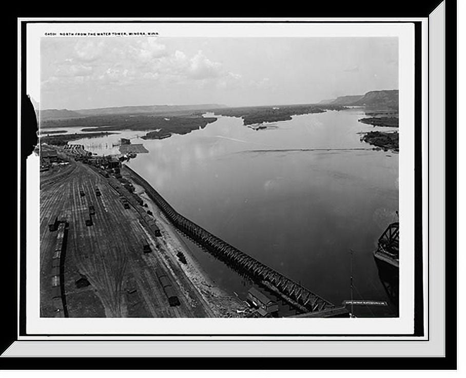 Historic Framed Print, [Valley of the Mississippi from Winona, Minn ...