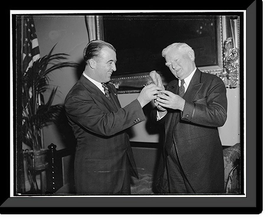 Historic Framed Print, Vice President Garner gets gift of Kentucky ...
