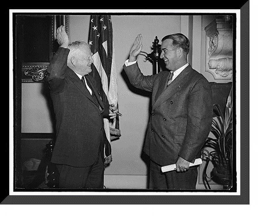 Historic Framed Print, [Vice President John N. Garner with unidentified ...