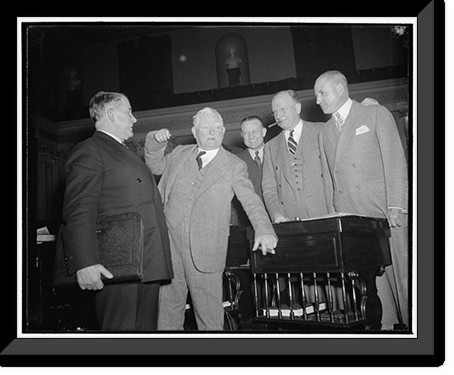 Historic Framed Print, [Vice President John Nance Garner with group ...