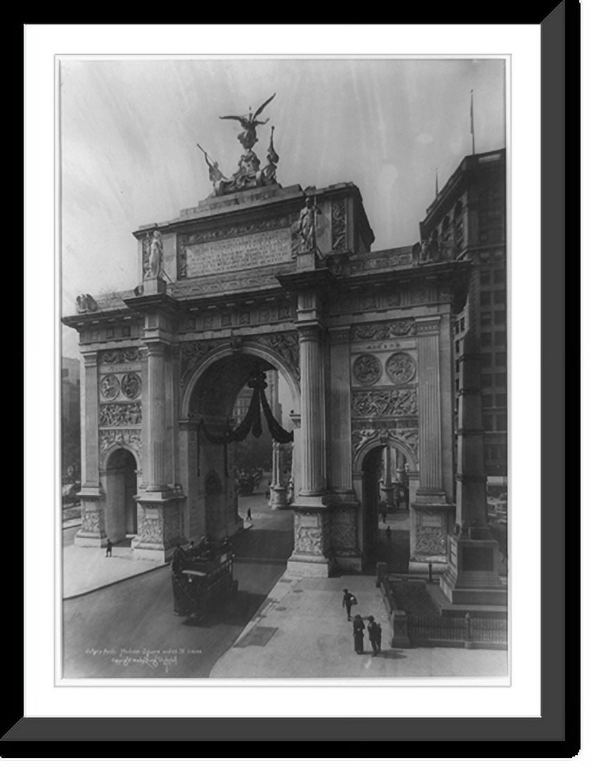 Historic Framed Print, Victory Arch, Madison Square and 25th St., New ...