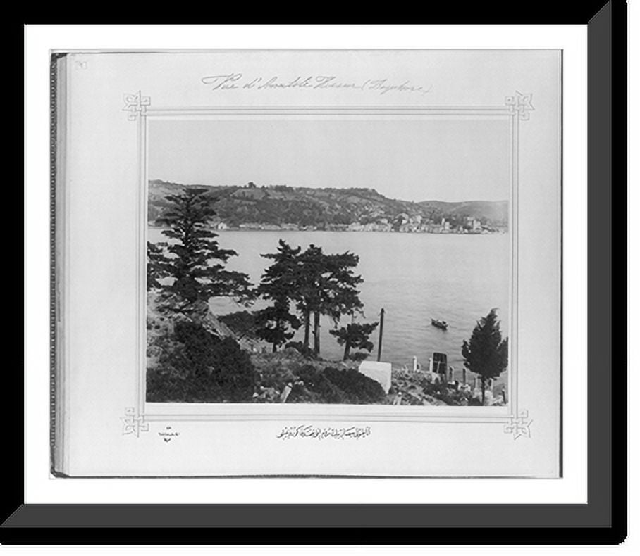 Historic Framed Print, [View of the Anadolu Hisari (fortress) from the ...