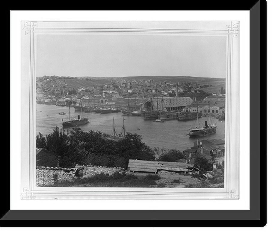 Historic Framed Print, [View of Aynalikavak (Palace) seen from the ...
