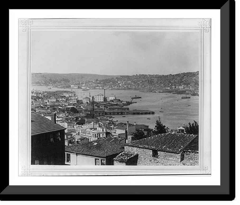Historic Framed Print, [View of Halicioglu and Ayvansaray seen from the ...