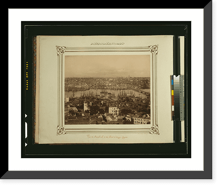 Historic Framed Print, [View of İstanbul and the Unkapani Bridge from ...
