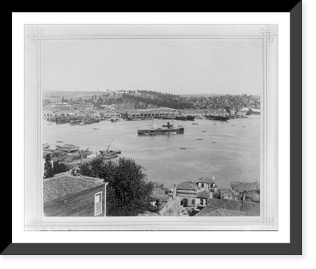 Historic Framed Print, [View of the Okmeydani (Archery Field) seen from ...