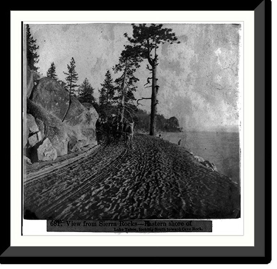 Historic Framed Print, View from Sierra Rocks. Eastern shore of Lake ...