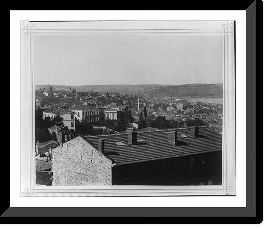 Historic Framed Print, [View of Eyüp seen from the Sultan Selim ...
