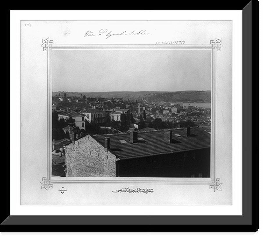 Historic Framed Print, [View of Eyüp seen from the Sultan Selim ...