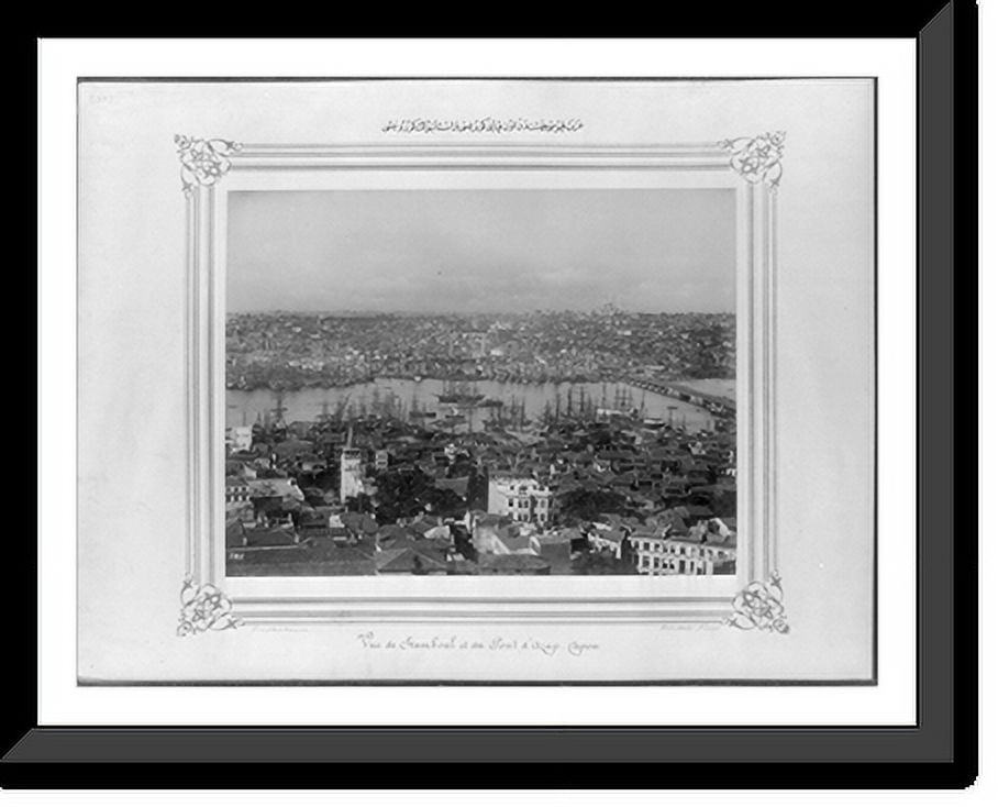 Historic Framed Print, [View of İstanbul and the Unkapani Bridge from ...