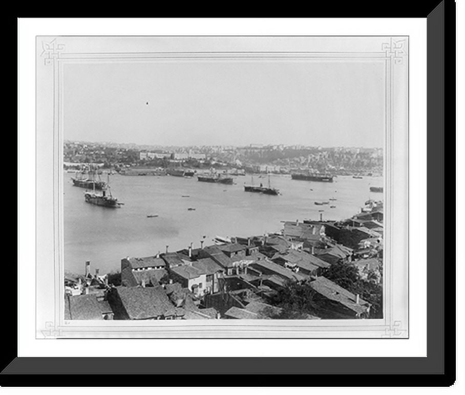 Historic Framed Print, [View of the Navy Office seen from the Sultan ...