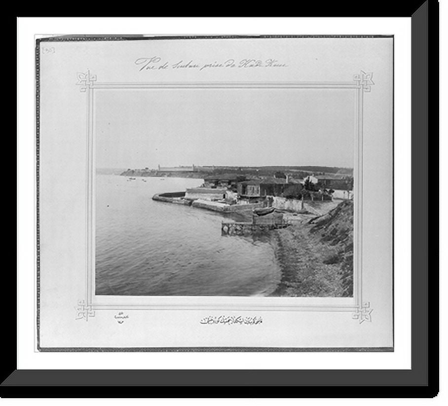 Historic Framed Print, [View of the area of Üsküdar from Kadiköy ...