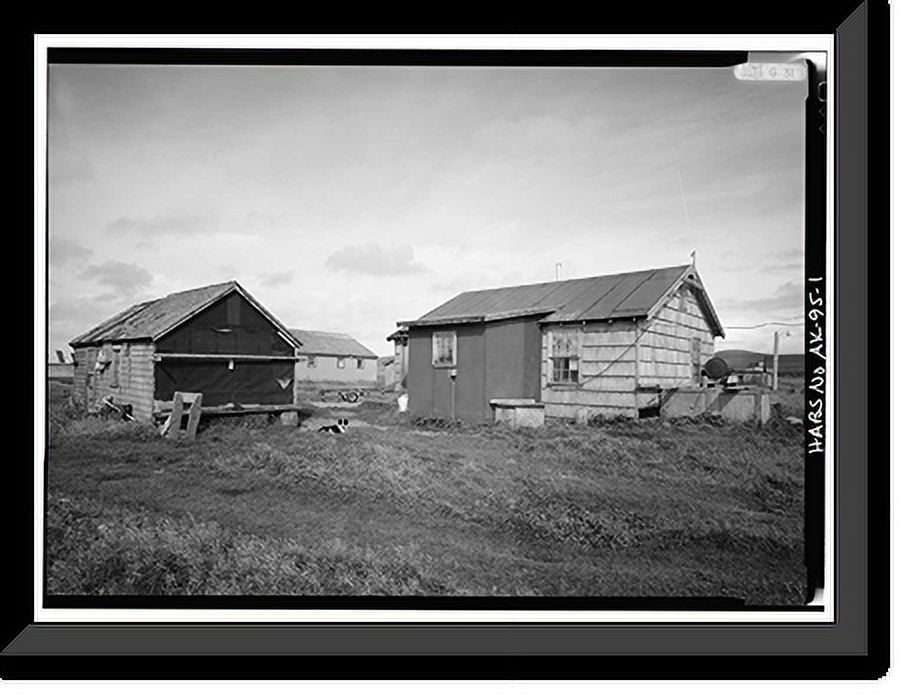 Historic Framed Print, Village of Nikolski, Nikolski, Aleutian Islands ...