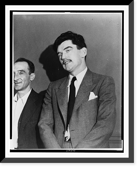 Historic Framed Print, [Vincent Coll, half-length portrait, facing left ...