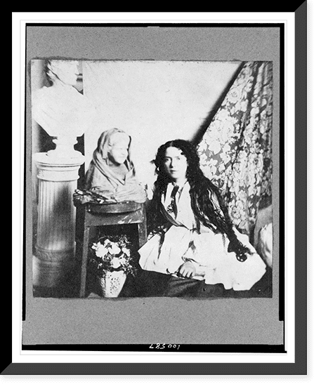 Historic Framed Print, [Vinnie Ream Hoxie, full-length portrait ...
