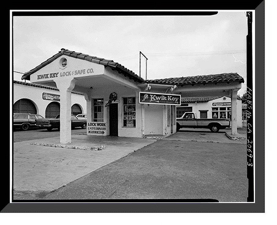 Historic Framed Print, Violet Ray Gasoline Station, 799 Alma Street ...