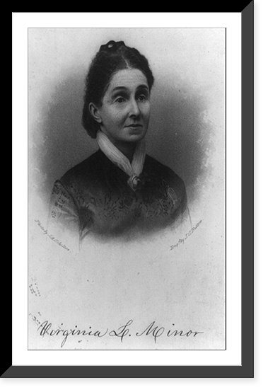 Historic Framed Print, [Virginia Louisa Minor, head-and-shoulders ...