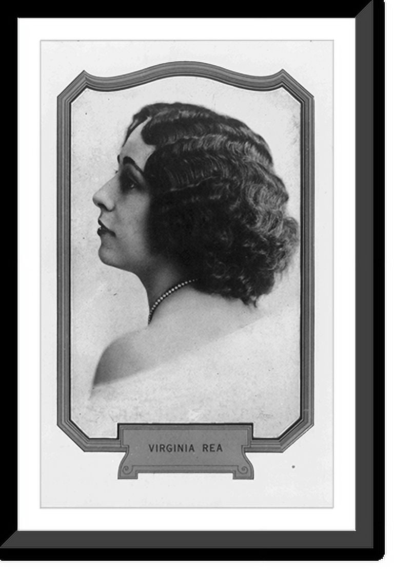 Historic Framed Print, [Virginia Rea, head-and-shoulders portrait ...