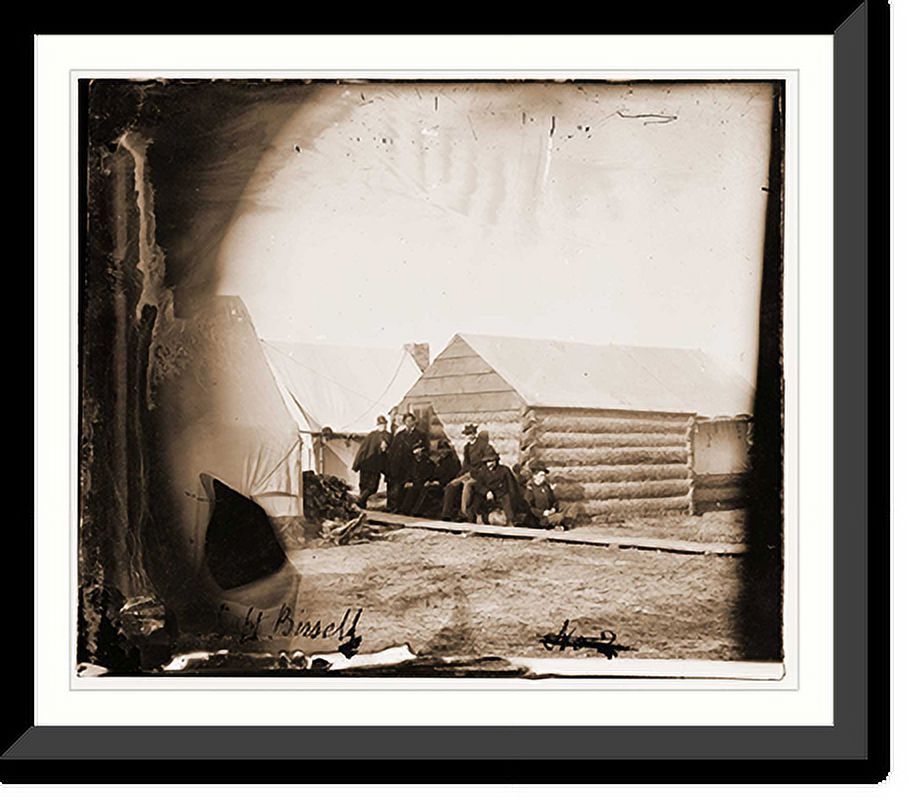 Historic Framed Print, Virginia. Winter quarters of Capt. Bissel Army ...