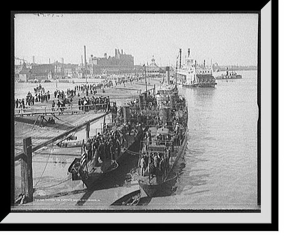 Historic Framed Print, Visiting the torpedo boats, New Orleans, La., 17-7/8" x 21-7/8" - Walmart.com