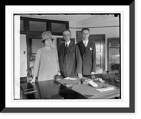 Historic Framed Print, W.D. Mitchell, new Solicitor General with wife ...