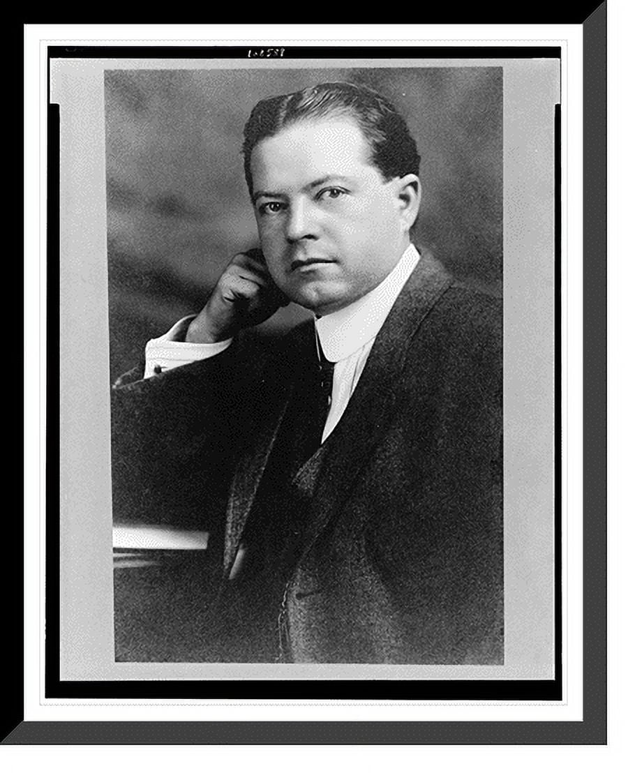 Historic Framed Print, [W.E. Chapman, half-length portrait, facing left ...