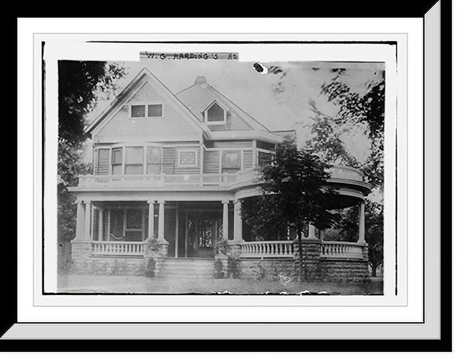 Historic Framed Print, W.G. Hardings home, 17-7/8" x 21-7/8" - Walmart.com