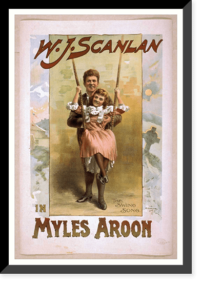 Historic Framed Print, W.J. Scanlan in Myles Aroon, 17-7/8" x 21-7/8 ...