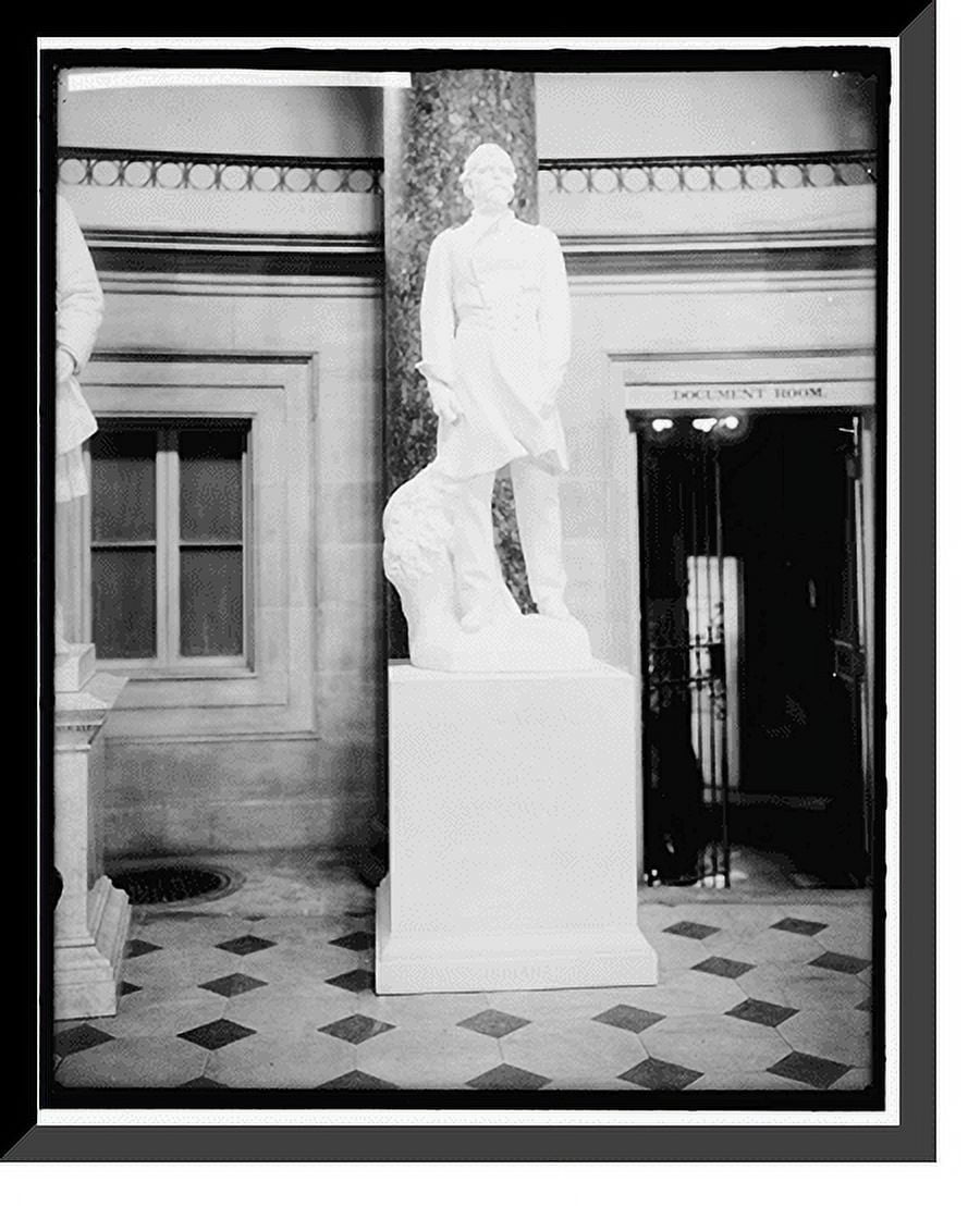 Historic Framed Print, WALLACE, LEW. STATUE, 17-7/8" x 21-7/8 ...