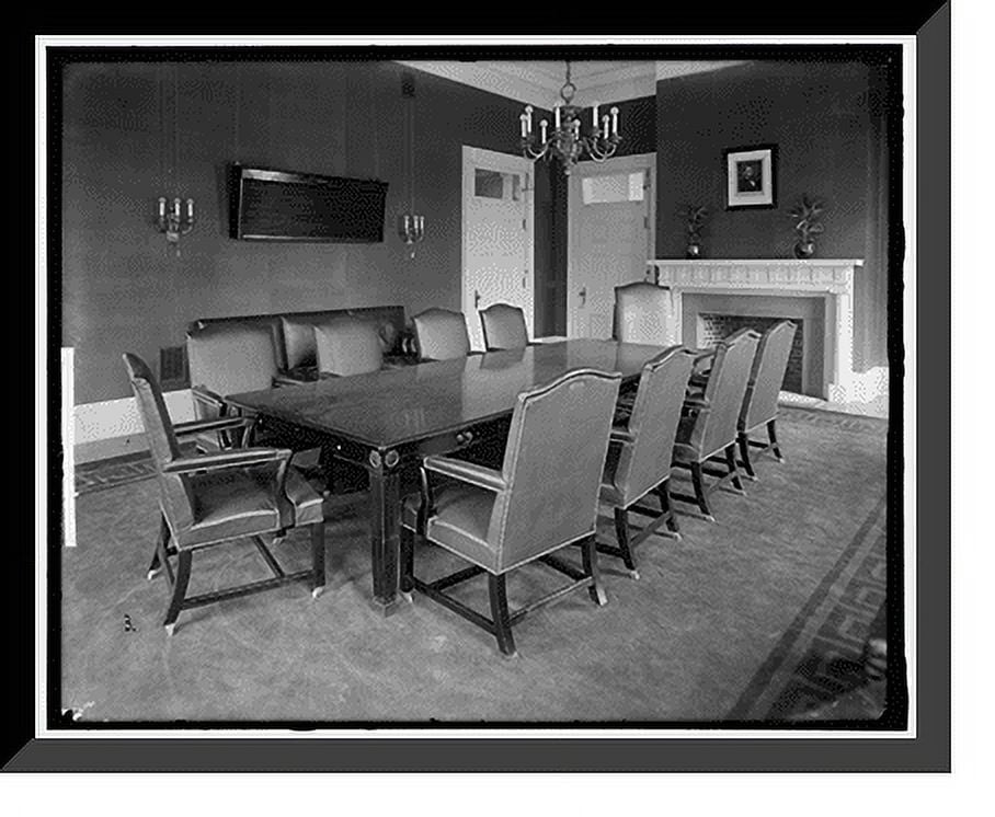 Historic Framed Print, WHITE HOUSE. CONFERENCE ROOM, 17-7/8" x 21-7/8 ...