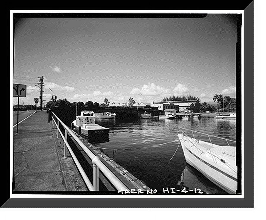 Historic Framed Print, Wailoa Bridge, Spanning Wailoa River at ...