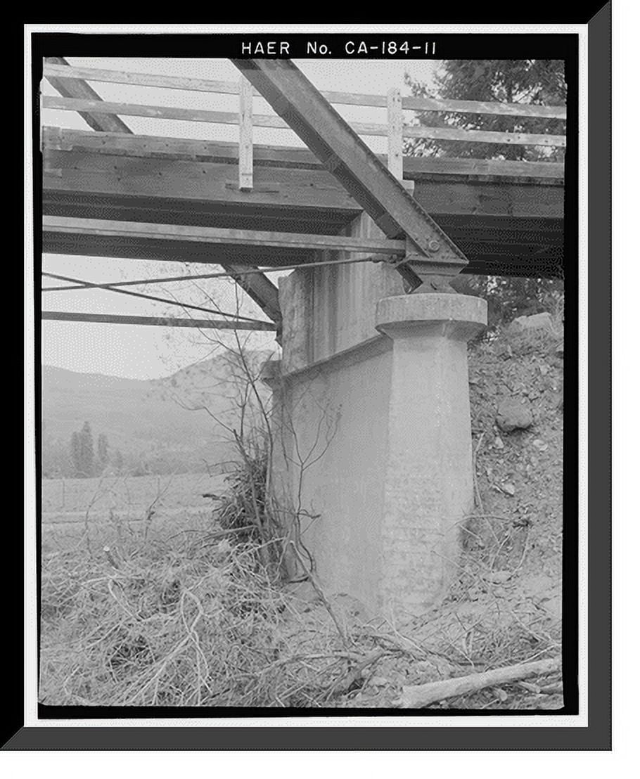 Historic Framed Print, Walker Bridge, Spanning Klamath River in Klamath National Forest, Klamath ...