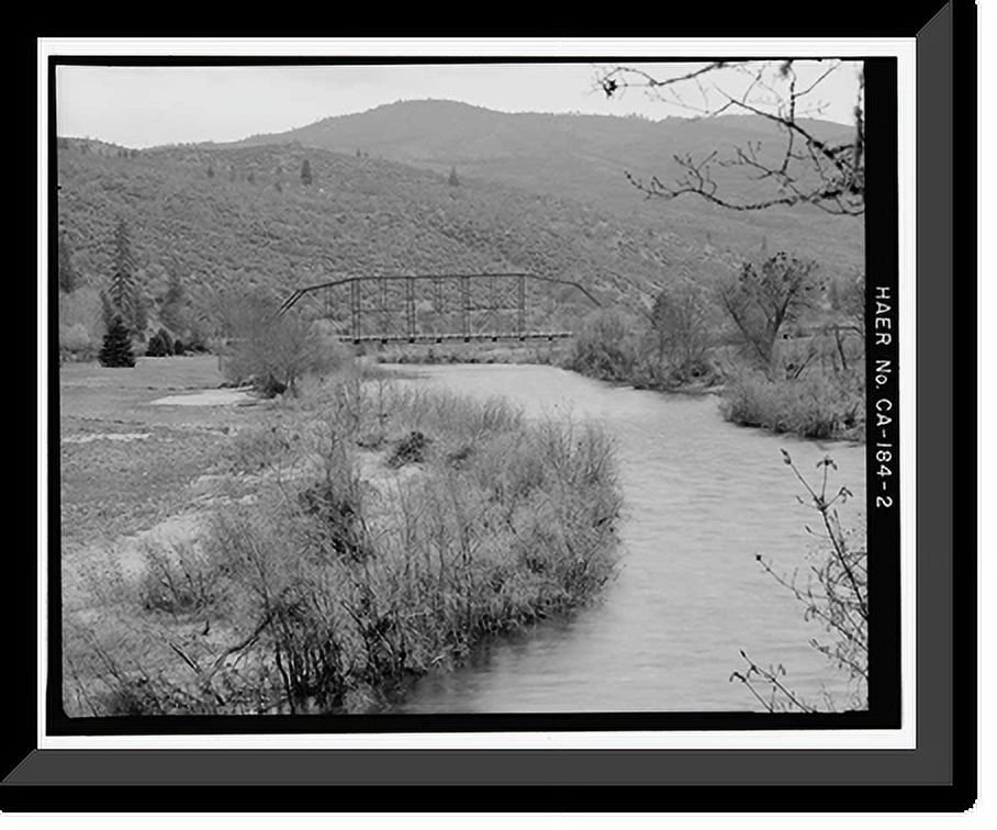 Historic Framed Print, Walker Bridge, Spanning Klamath River in Klamath National Forest, Klamath ...