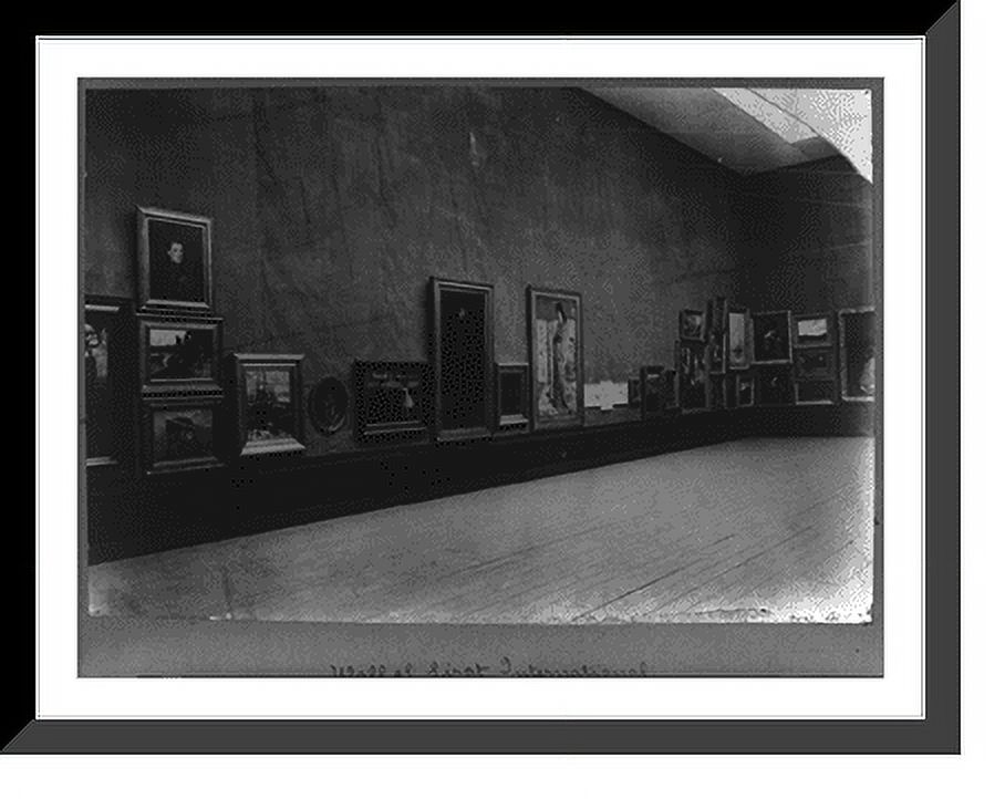 Historic Framed Print, [Wall of the First International Exhibition ...