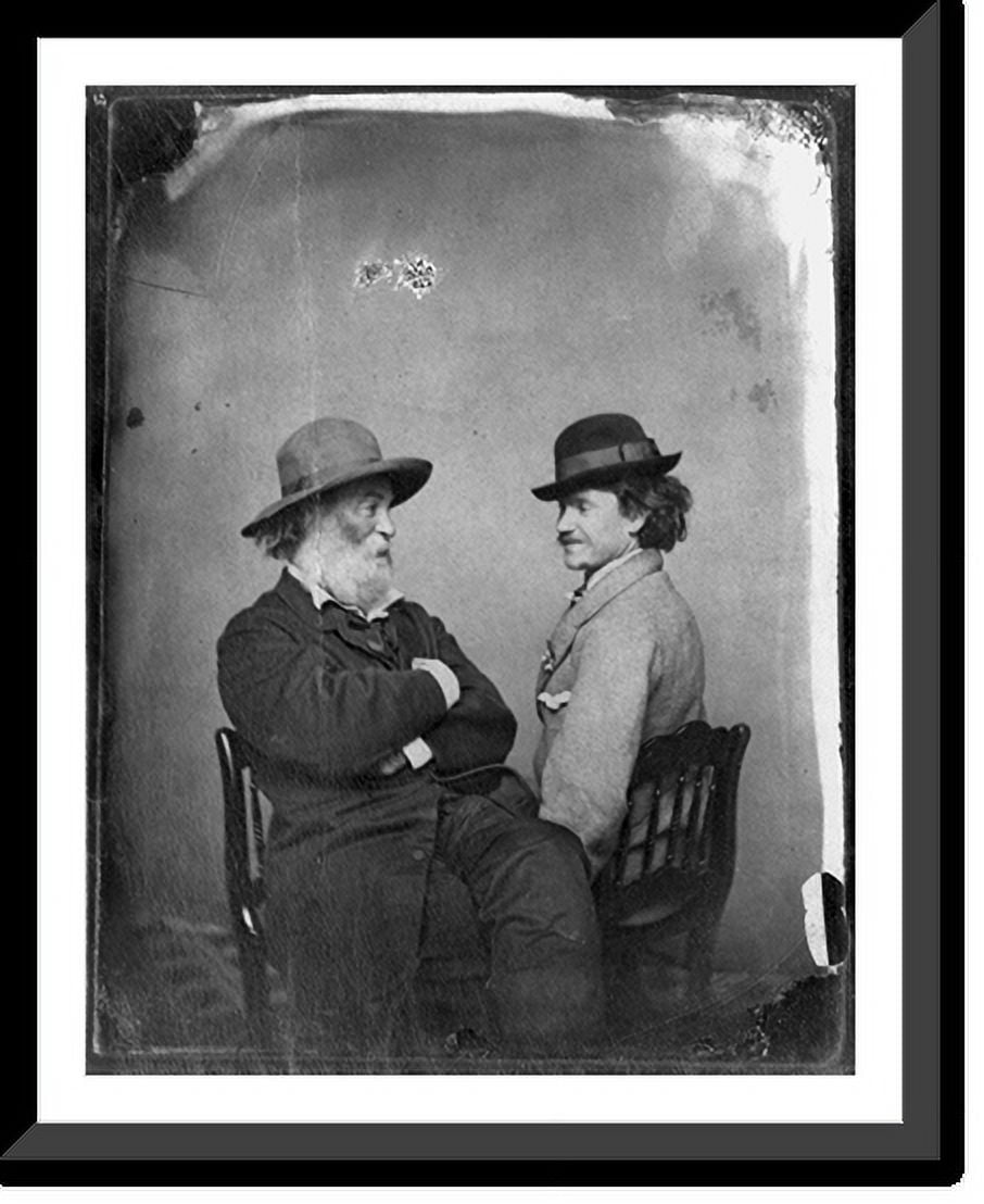 Historic Framed Print, Walt Whitman & his rebel soldier friend Pete ...