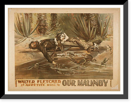 Historic Framed Print, Walter Fletcher as Appetite Bill in Our Malindy, 17-7/8" x 21-7/8 ...