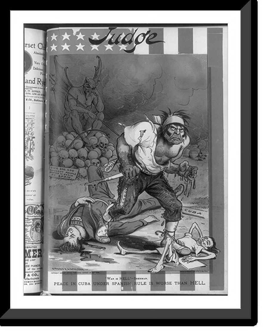 Historic Framed Print, War is Hell"- Sherman [but] peace in Cuba under ...