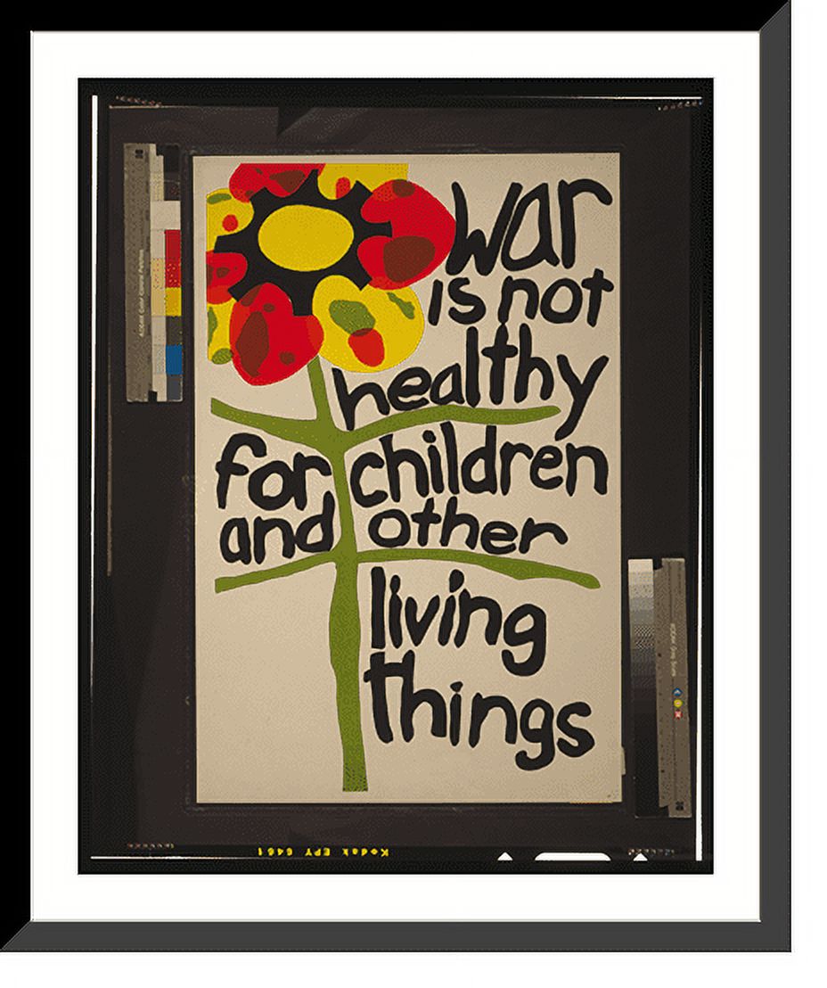 Historic Framed Print, War is not healthy for children and other living ...