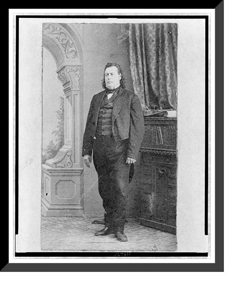 Historic Framed Print, [Ward Hill Lamon, full-length portrait, standing ...