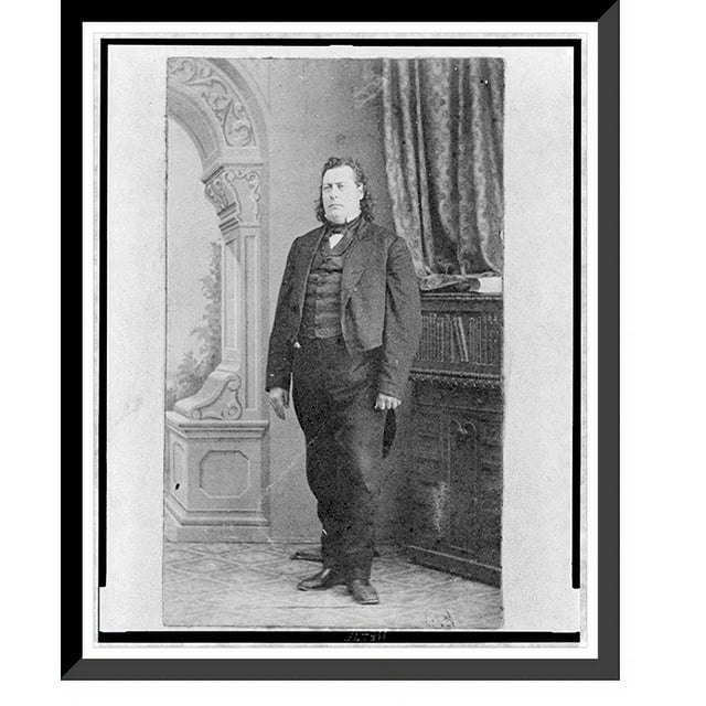 Historic Framed Print, [Ward Hill Lamon, full-length portrait, standing ...