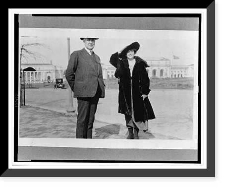 Historic Framed Print, [Warren Harding and Mrs. Jennie Williamson, full ...