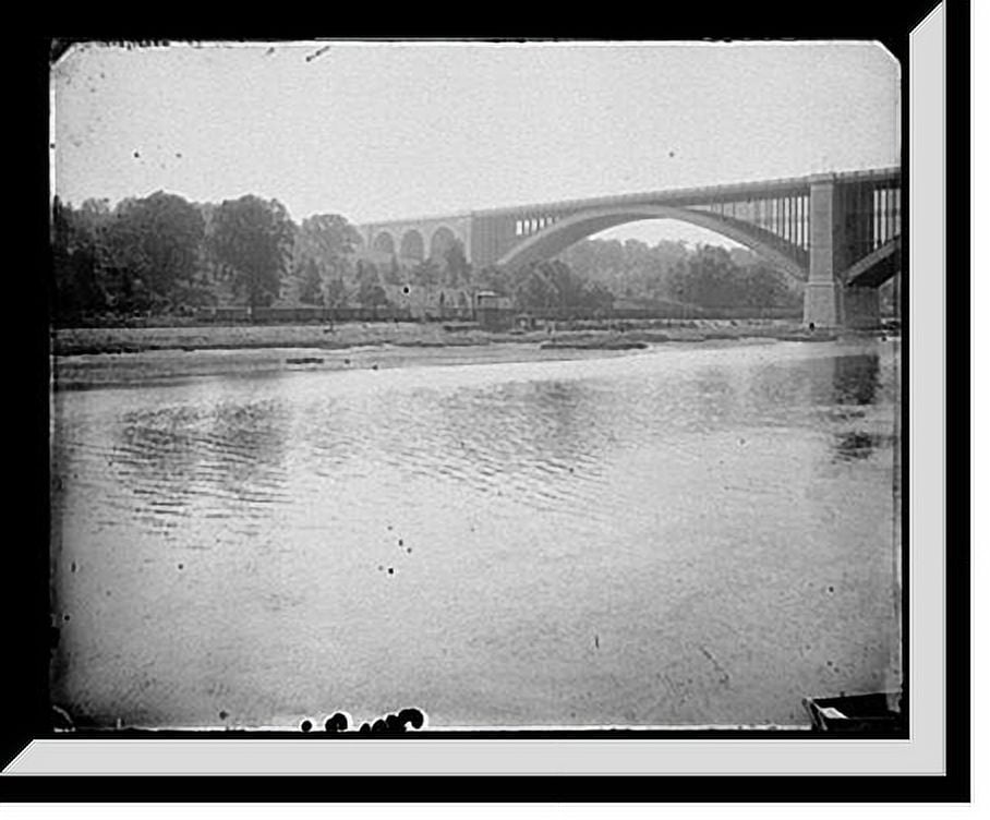 Historic Framed Print, Washington Bridge, Harlem River, New York, 17-7/ ... Historic Framed Print, Washington Bridge, Harlem River, New York, 17-7/ ...