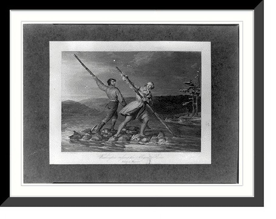 Historic Framed Print, Washington Crossing the Allegany River [with ...