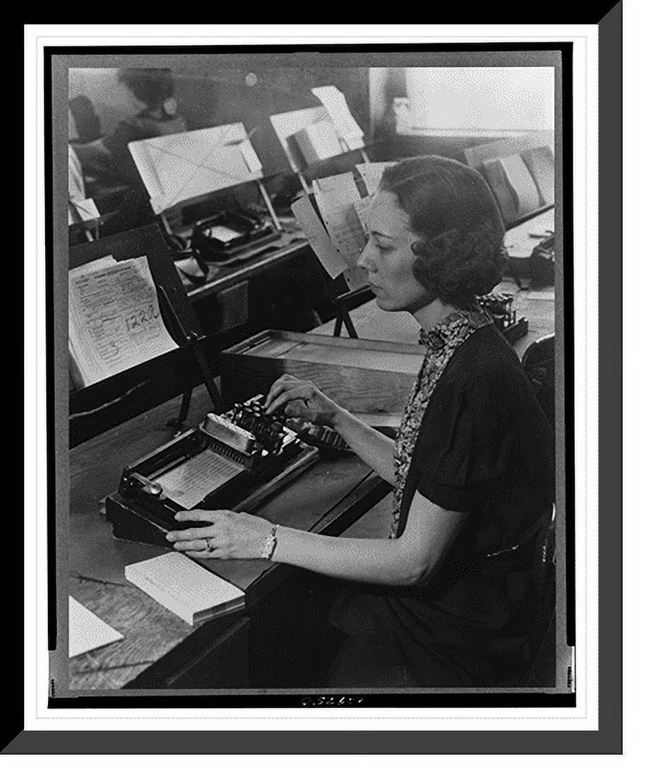 Historic Framed Print, Washington D.C. (1939?). A woman of the US ...