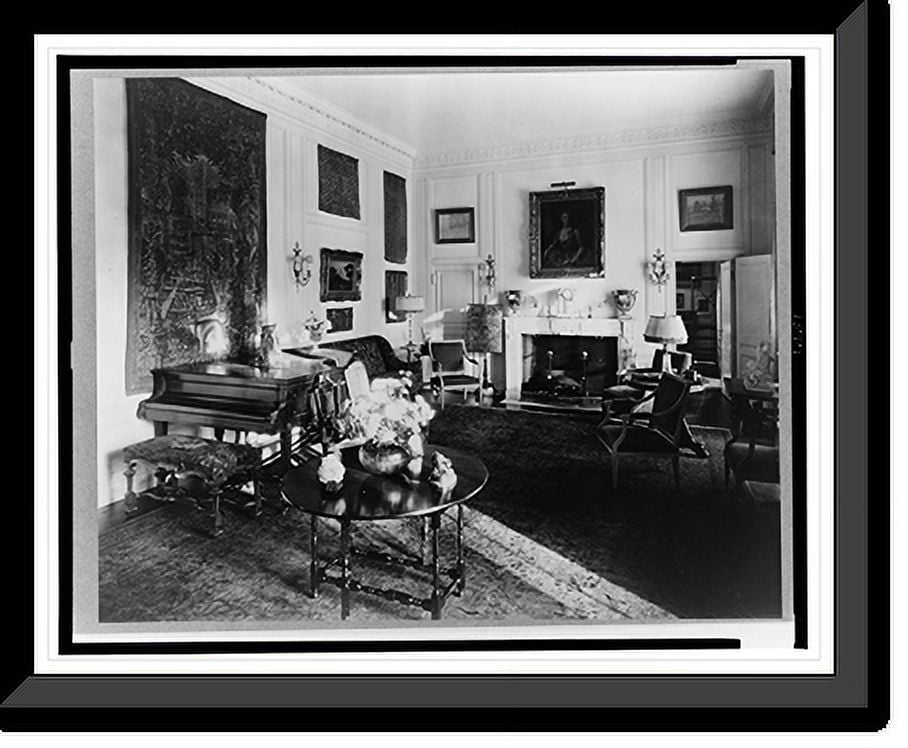 Historic Framed Print, Washington, D.C.. James Parmelee home. Interior ...