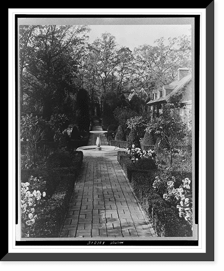 Historic Framed Print, Washington, D.C.. James Parmelee home. Pathway ...