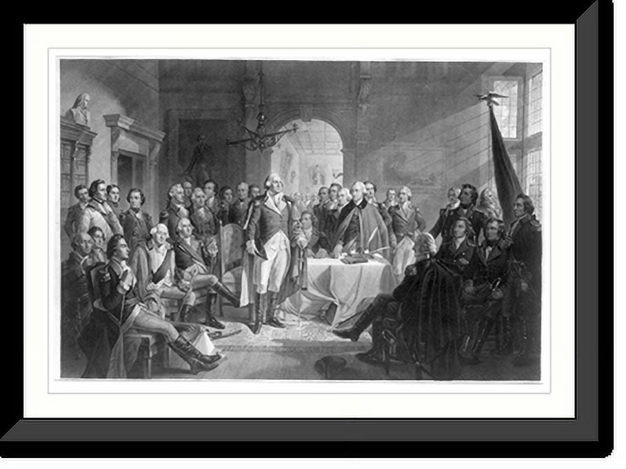 Historic Framed Print, [Washington and his generals].drawn and engraved ...